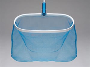 Aluminum Pool Leaf Rake Skimmer with Deep Bag - OBW125010 - INYOPools.com