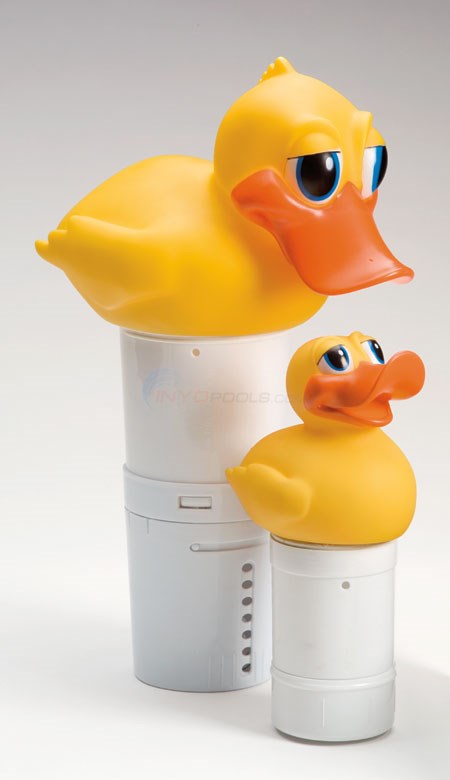 Ocean Blue Small Floating Duck Pool Chlorinator, 1" Tablet Feeder ...