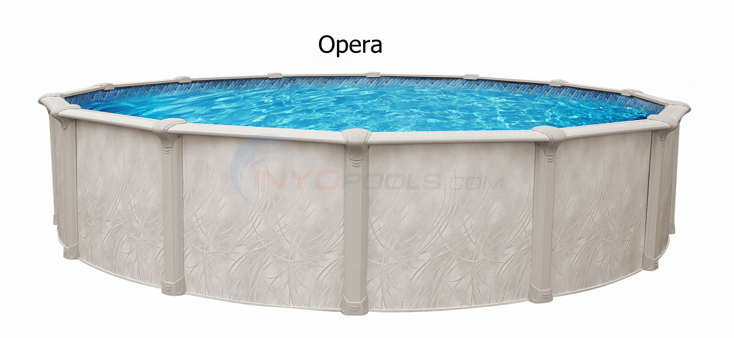 Opera 21' Round 54" Hybrid Above Ground Pool (Skimmer Included ...