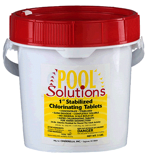 1 Inch Chlorine Tablets 5 Lb. Pail - Clearance - P14006DE - INYOPools.com