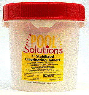 3 inch Chlorine Tablets 5 lb. Bucket - P27005DE8 - INYOPools.com