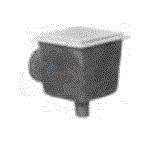 Main Drain 12"SQUARE W/frame & Grate 6X2 - 543036 - INYOPools.com