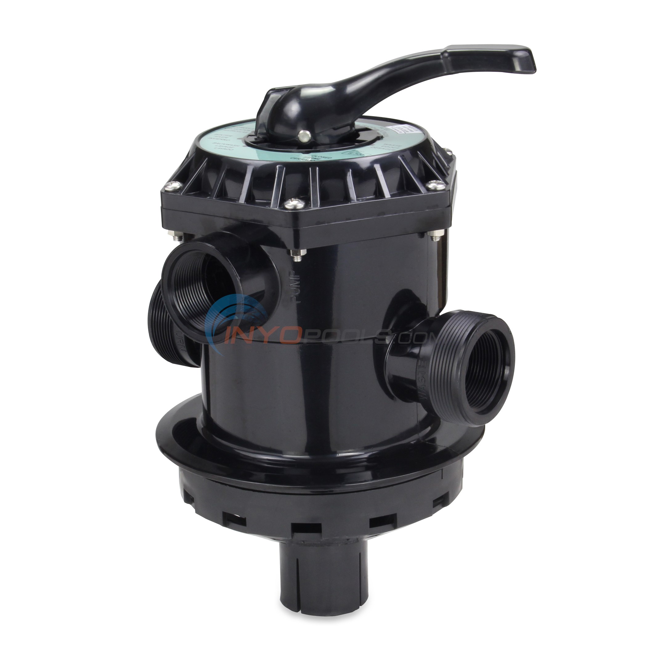 Pureline 6 Way Top Mount Pool Sand Filter Backwash Valve, 647304071000 ...