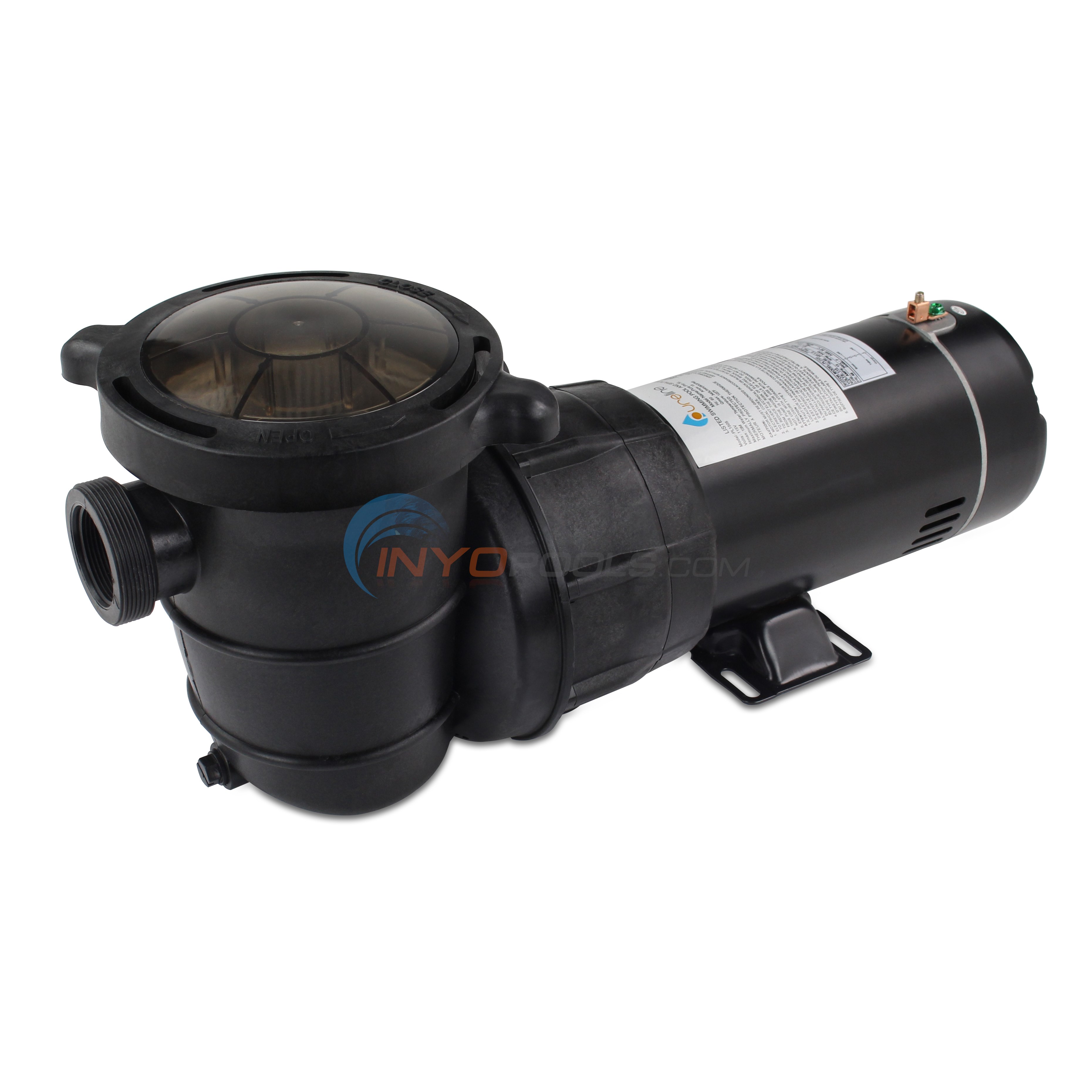 Pureline 1.5 HP Above Ground Pool Pump Horizontal Discharge - INYOPools.com