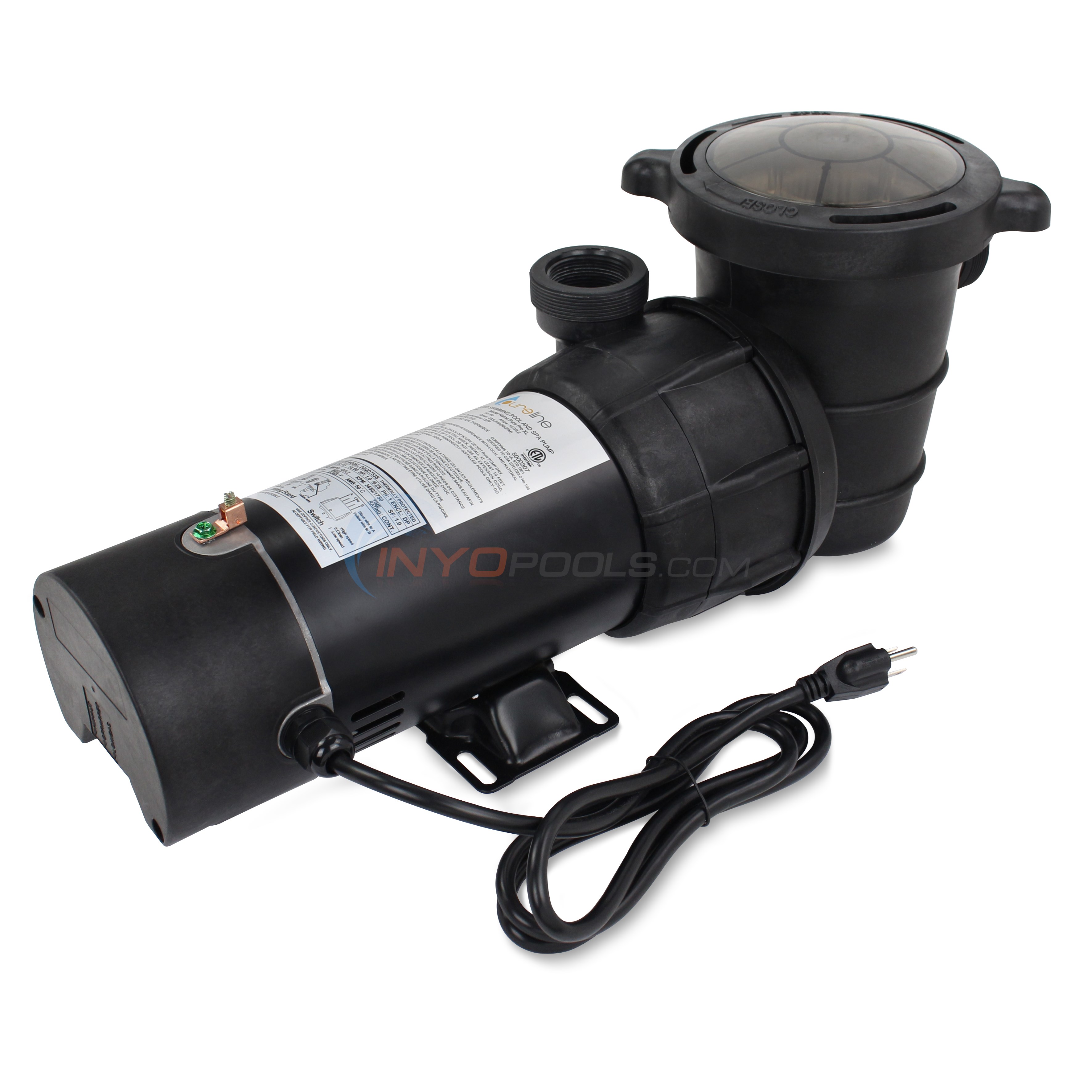 Pureline 1.5 HP Pure Pro XL Pump, Above Ground Pool, Dual Speed, 115 ...