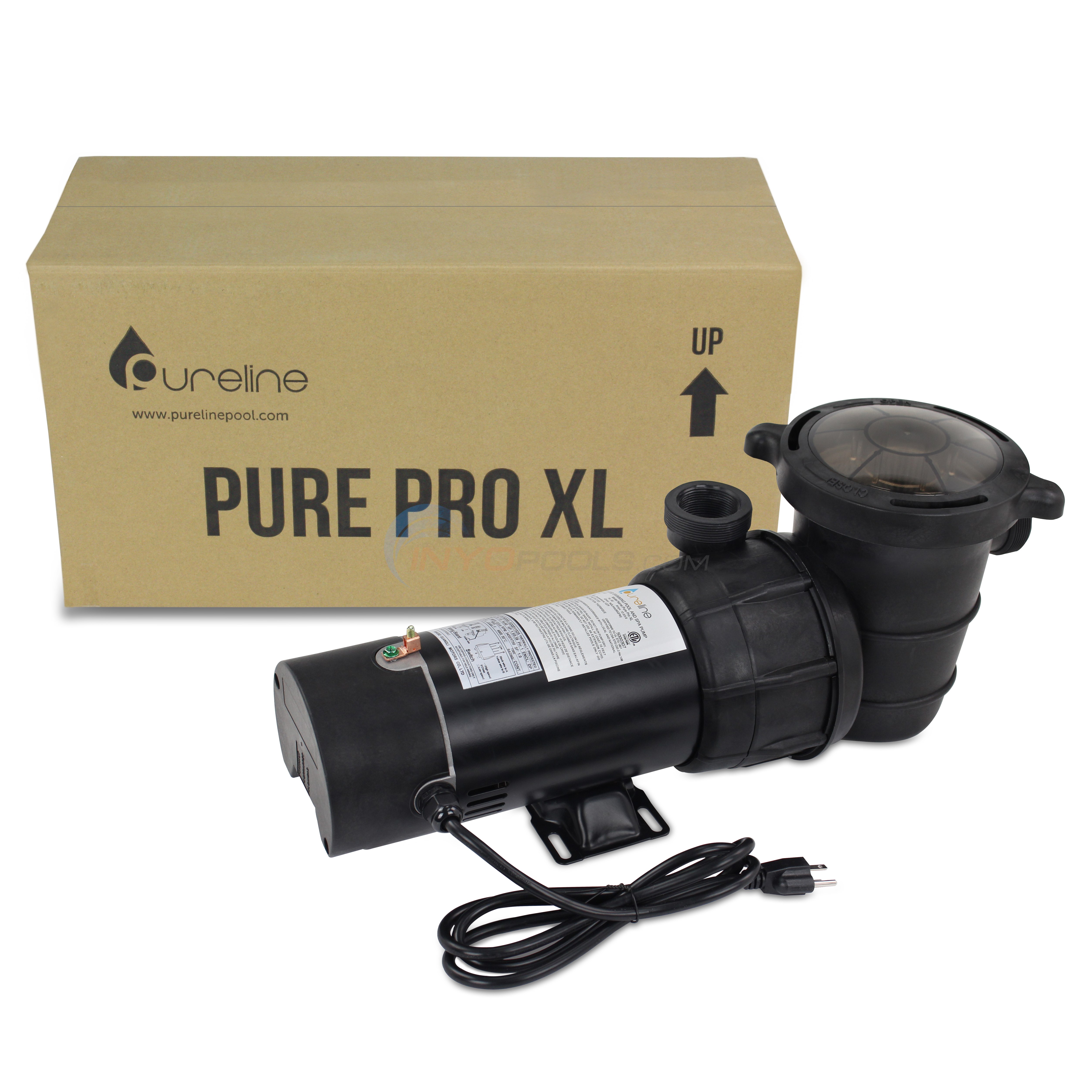 Pureline 1.5 HP Pure Pro XL Pump, Above Ground Pool, Dual Speed, 115 ...
