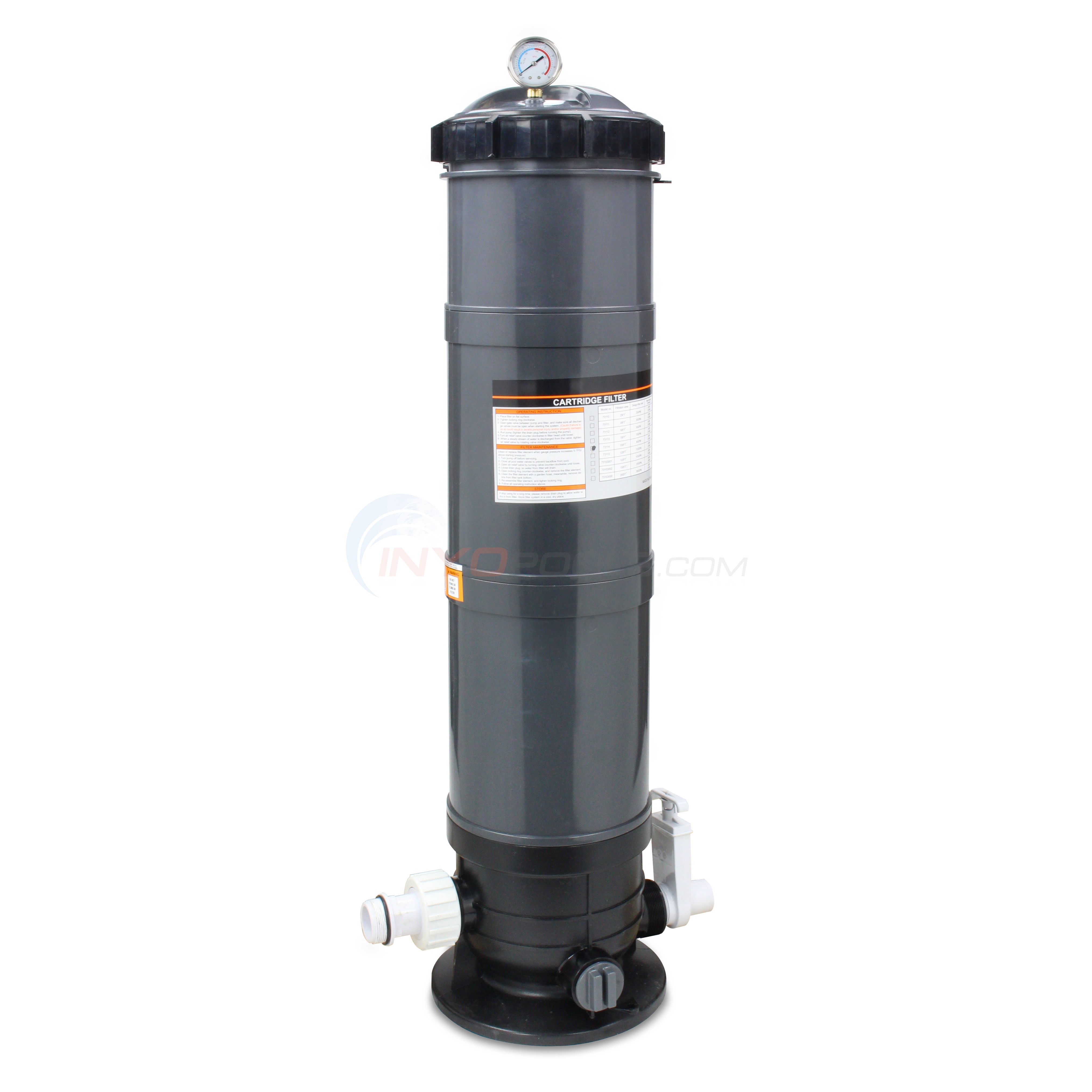 Pureline Above Ground Pool 90 Sq. Ft. Cartridge Filter System W/ 1 H.P ...