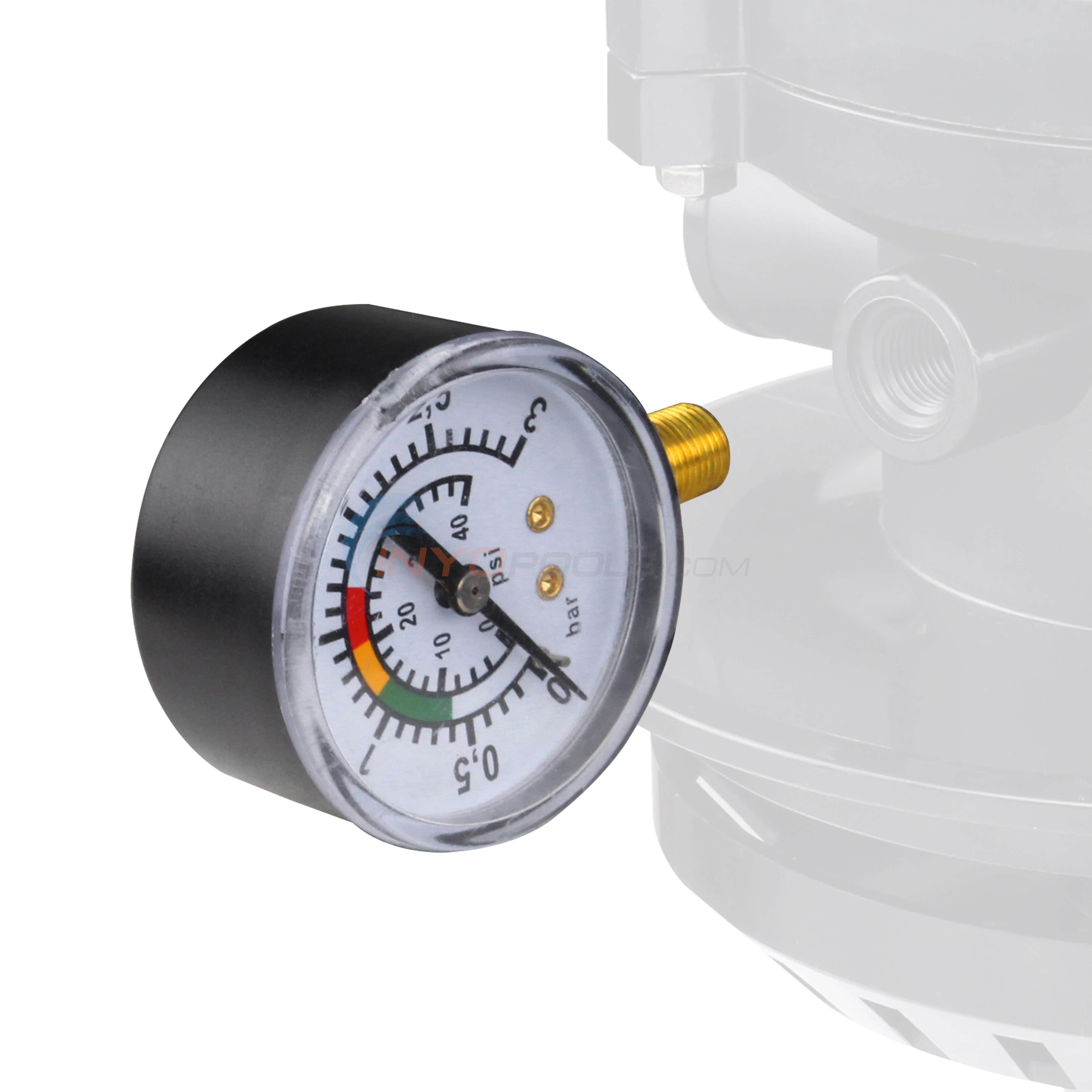 Bottom Mount Pressure Gauge 1/8" MPT for Pureline Above Ground Pool ...