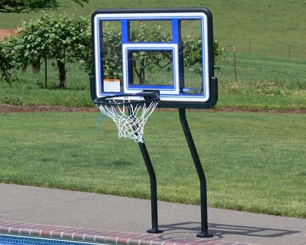 Salt Pool Friendly Swim-N-Dunk Basketball W/ Anchors - INYOPools.com