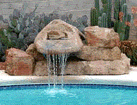 Pool Rock Slab Falls Waterfall - Sandstone - SLABFALLS - INYOPools.com