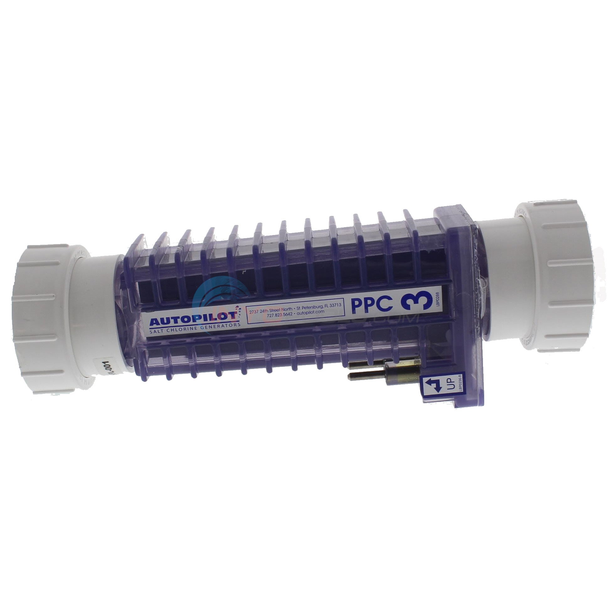 AutoPilot PPC3 Replacement Cell w/ Unions - INYOPools.com