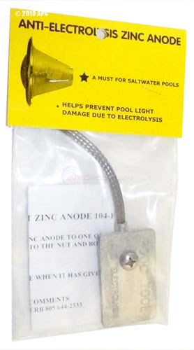 Pool Tool Company Pool Light Zinc Anode - 104F - INYOPools.com