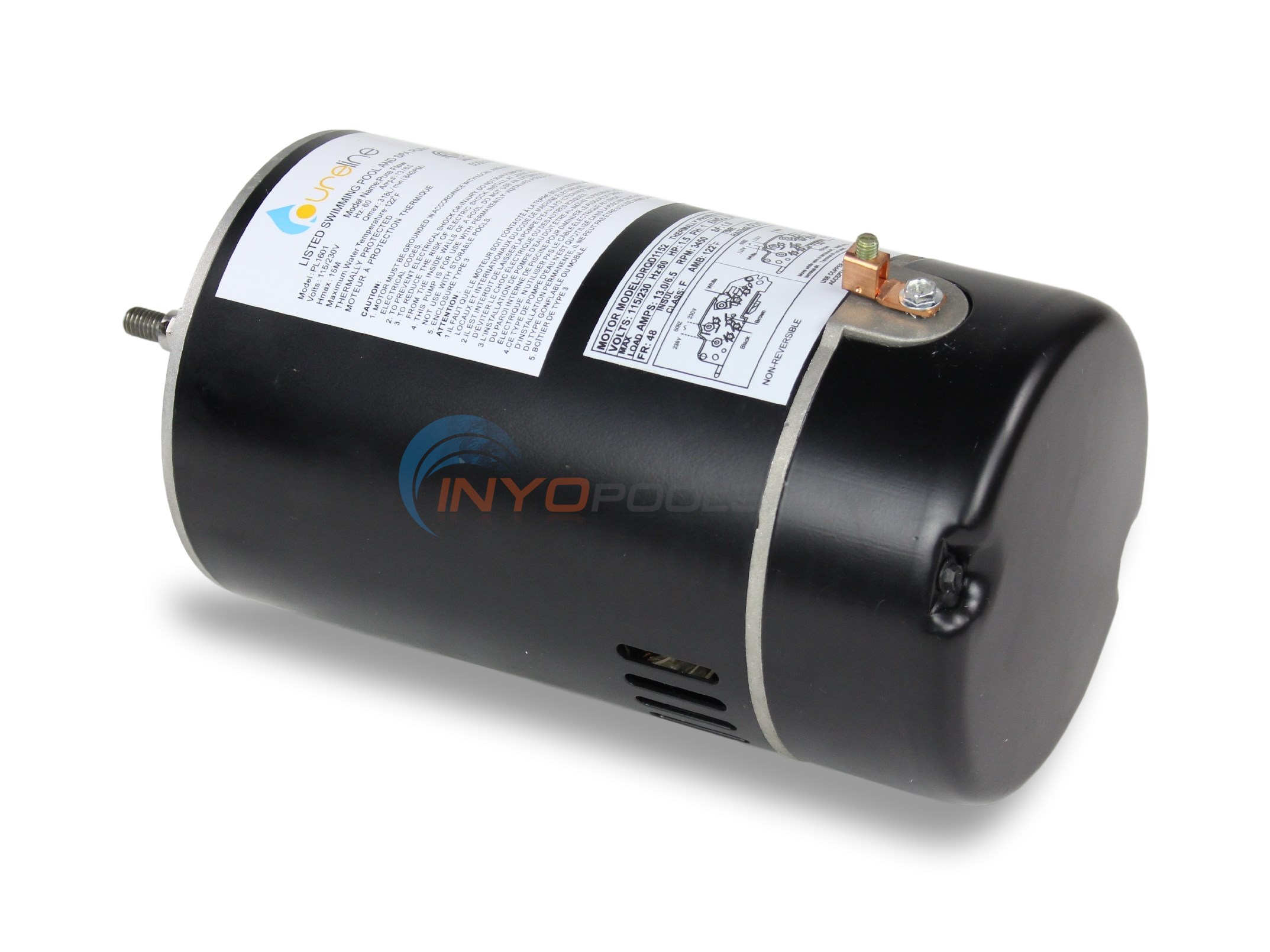 Pureline 1.5 H.P 230/115V Thru Bolt Motor No Base - PL1135 - INYOPools.com