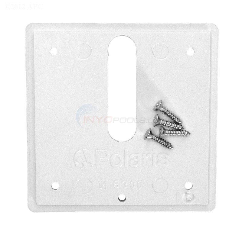 Polaris Mini Jet Cover Plate w/ Screws White - MJ6300 - INYOPools.com