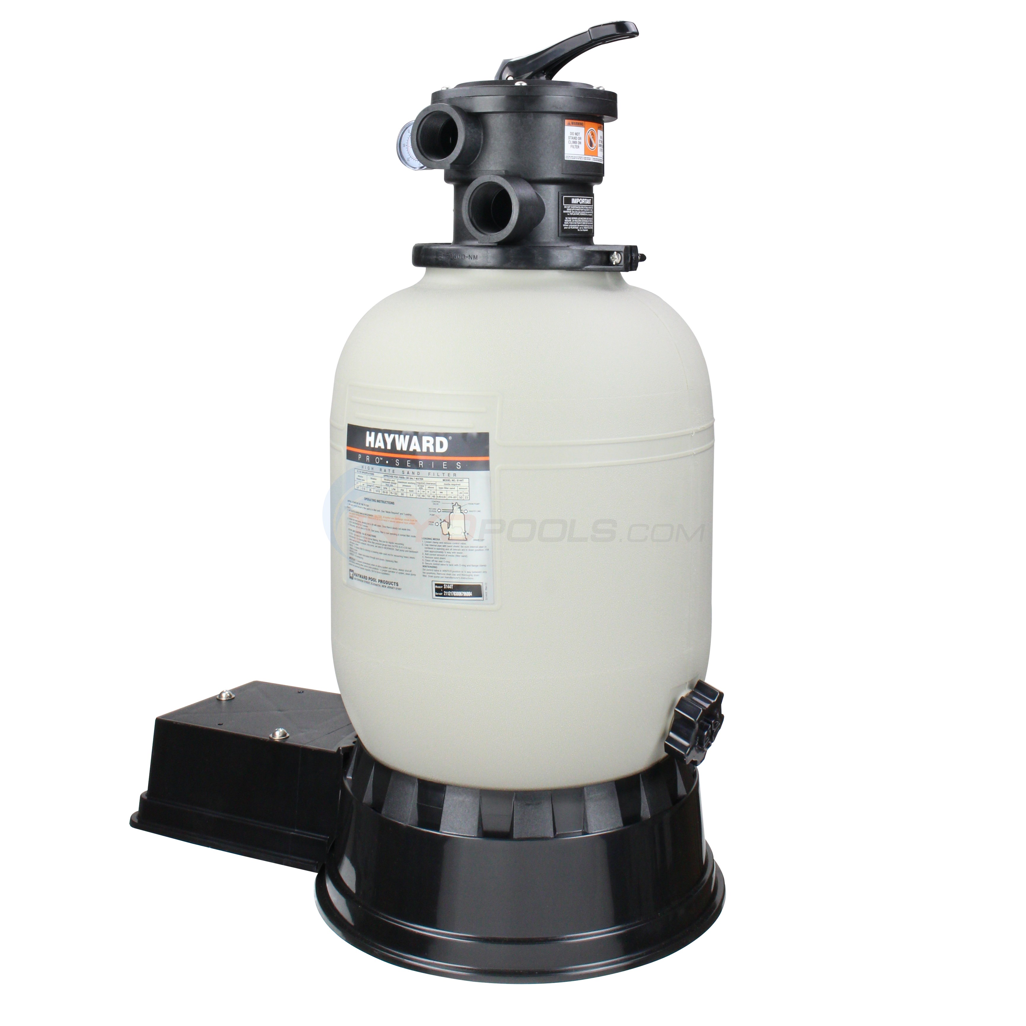 Swimming Pool Filter - Sand - Top Mount Valve 14" Tank - INYOPools.com