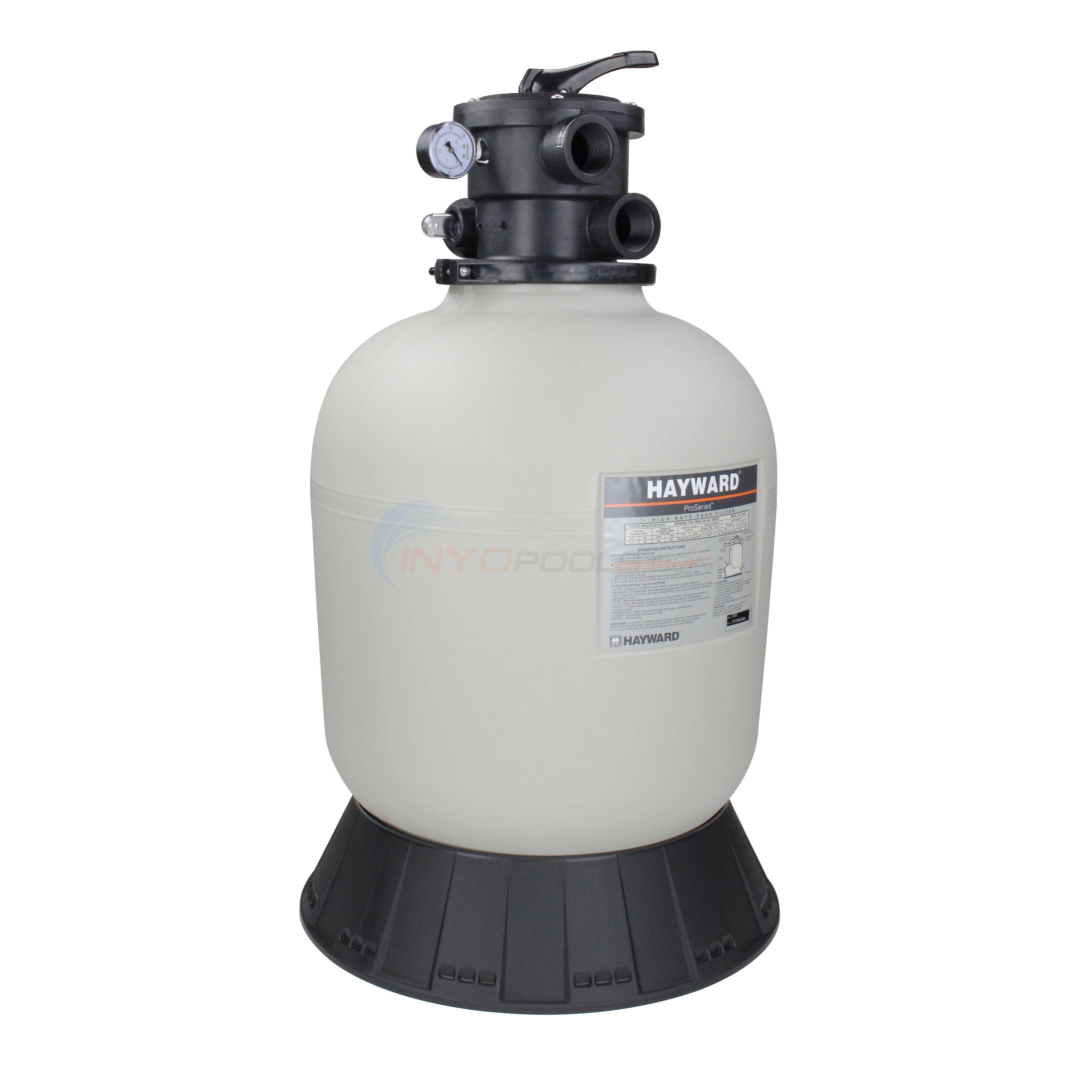 Hayward Pro Series Sand Filter with Top Mount Valve 18" Tank ...