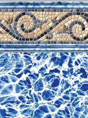 20 x 40 Rect. Inground Pool Liner - 20 MIL Siesta Wave - INYOPools.com