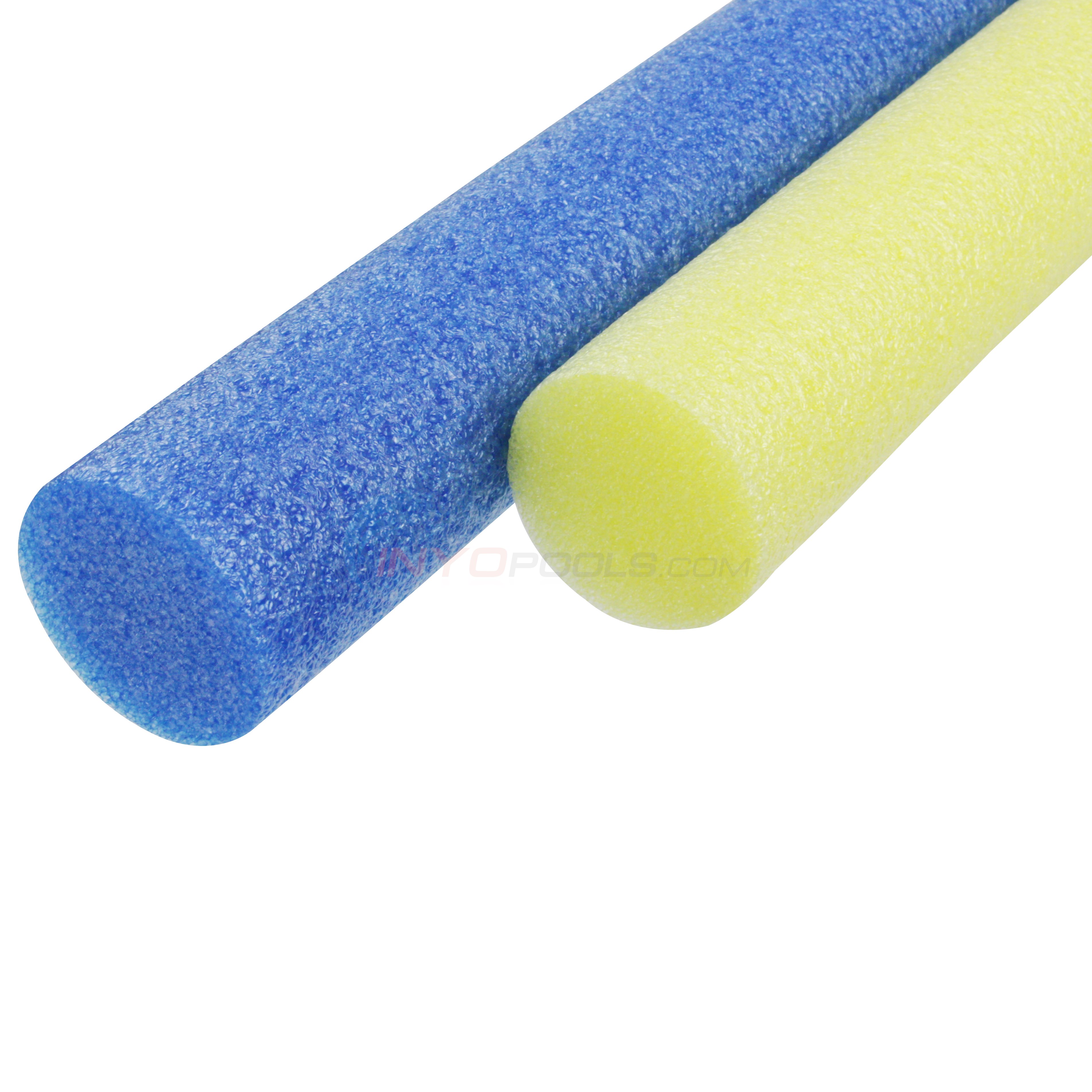 Solid Round Pool Noodle Blue and Yellow, Case of 20 - SR20C - INYOPools.com