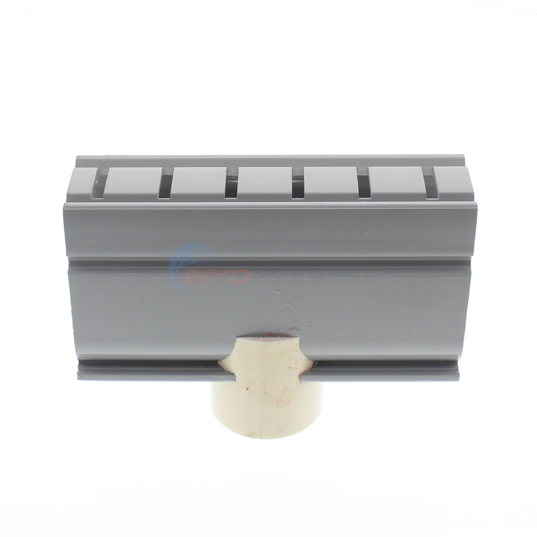 Stegmier Channel Drain Down Adapter Gray 4-Per Carton - INYOPools.com