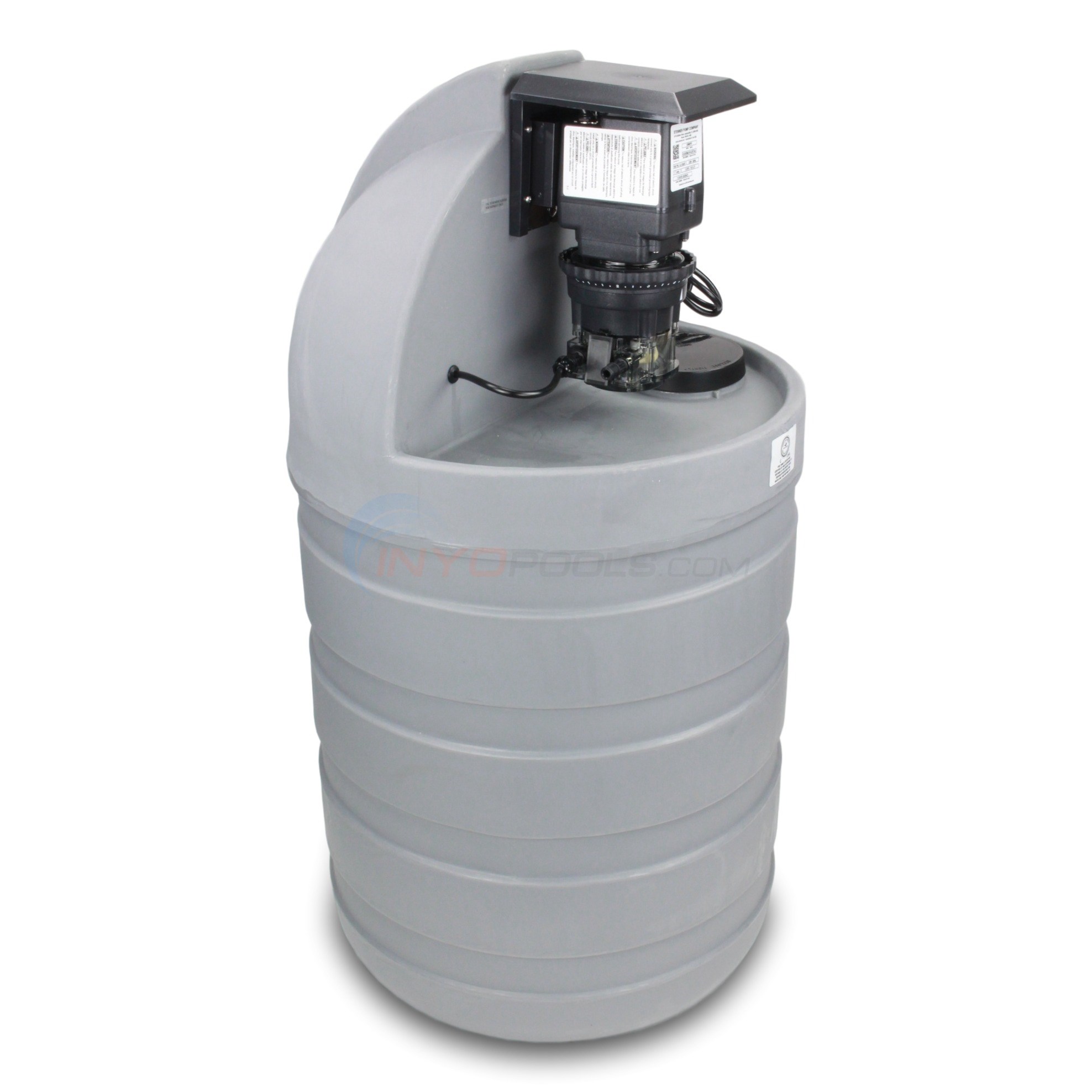 Stenner Pump w/ 30 Gal. Gray Tank System - S3G85MJL1A2S - INYOPools.com