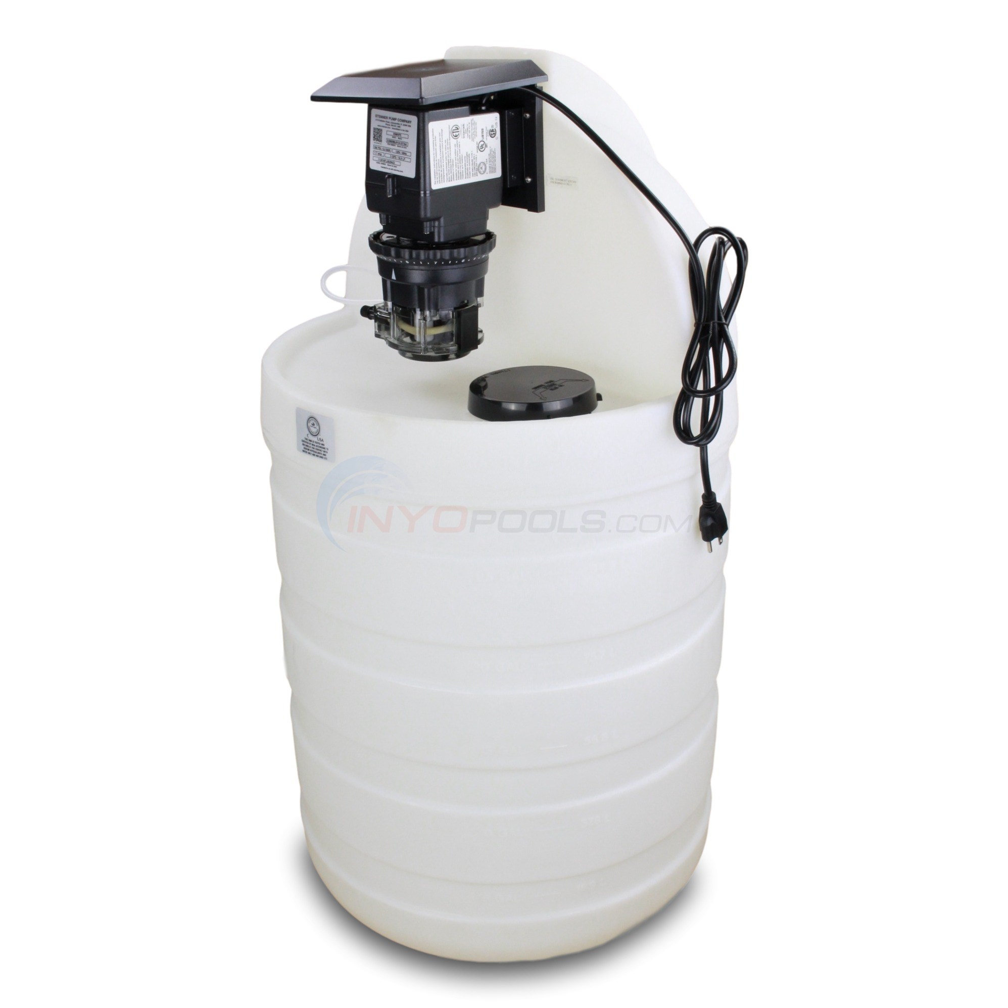 Stenner Pump with 30 Gal. Natural Tank System, Gray - S3N85MJL1A1S ...