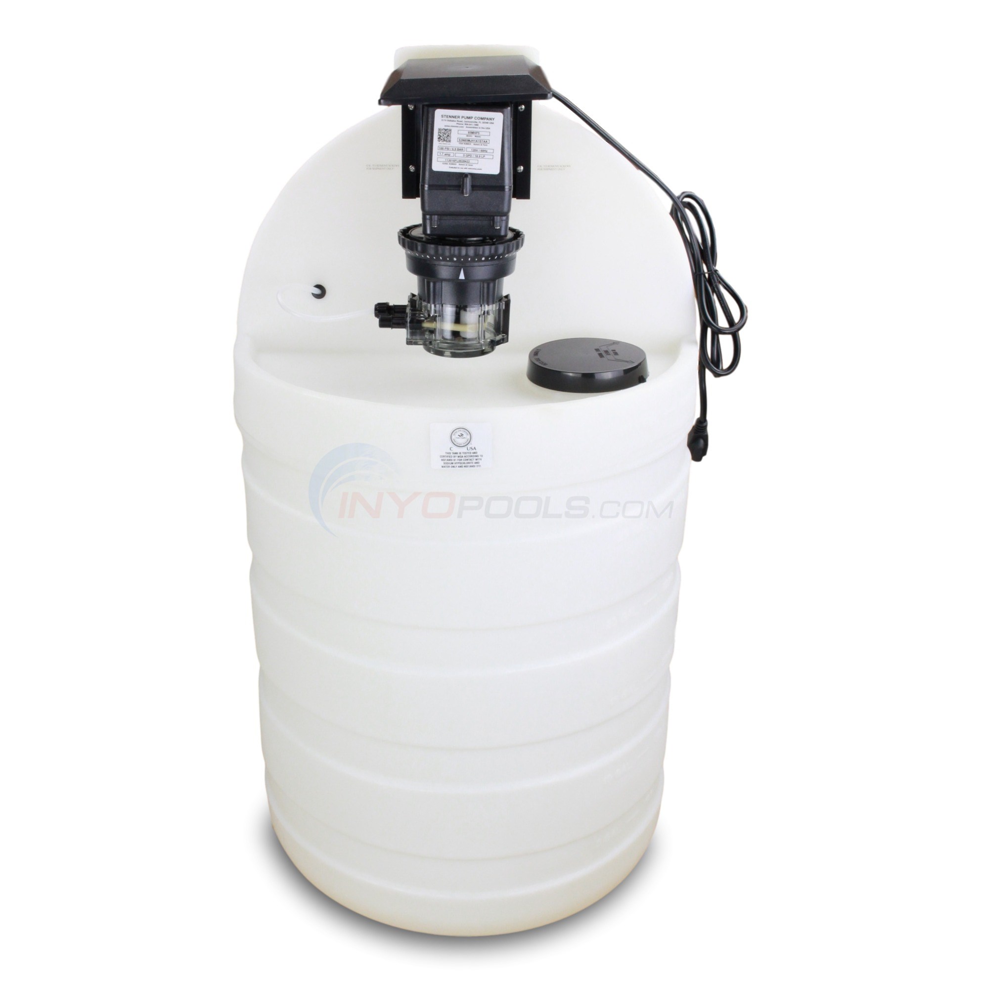Stenner Pump with 30 Gal. Natural Tank System, Gray - S3N85MJL1A1S ...