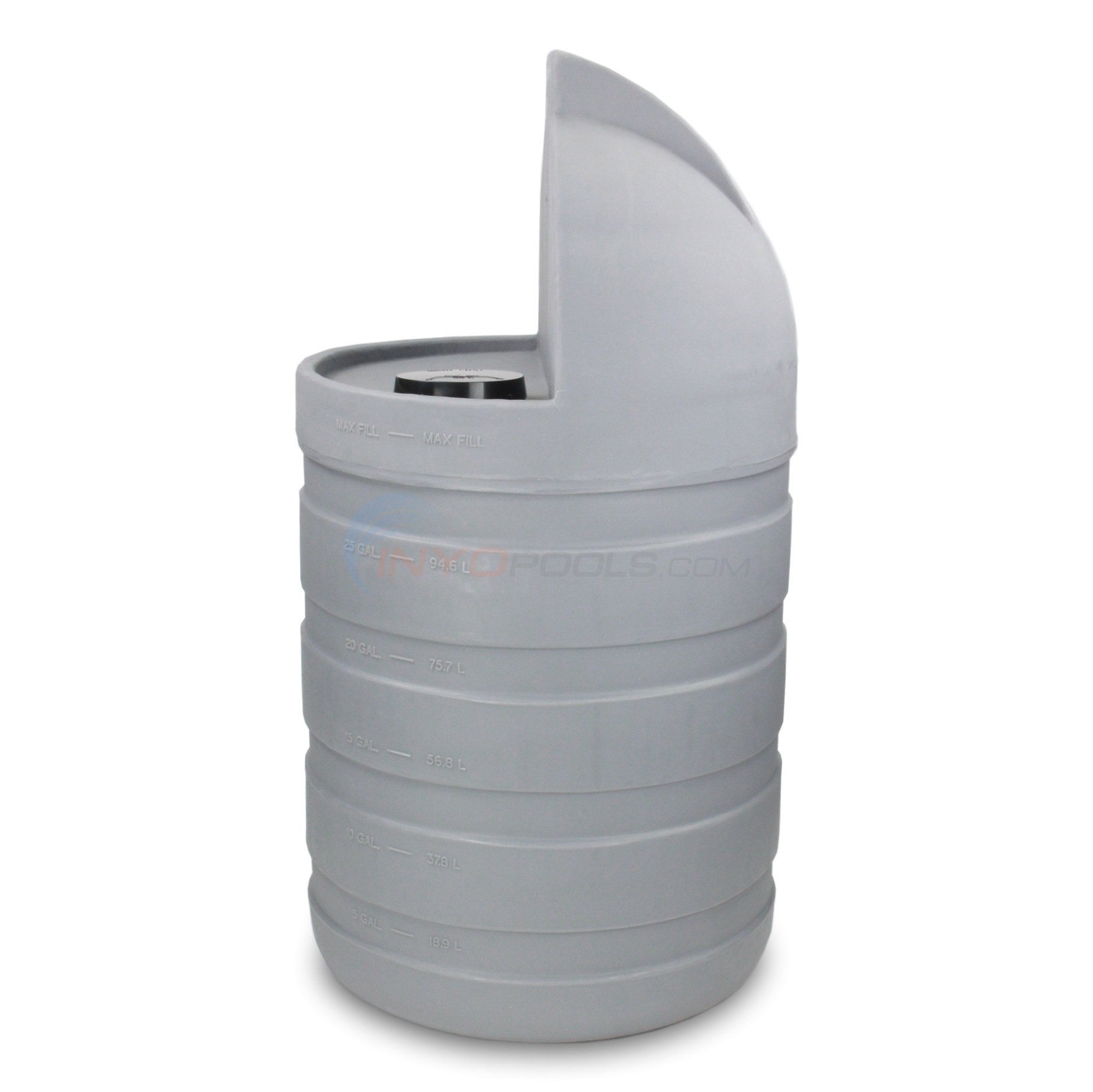 Stenner 30 Gal. Gray Tank Only, UV Resistant - STS30GC - INYOPools.com