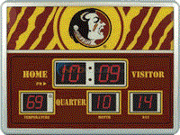 14"x19" ScoreBoard/Clock/Therm-Florida St - CLG0028602 - INYOPools.com