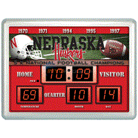 14"x19" ScoreBoard/Clock/Therm-U.Nebraska - CLG0127608 - INYOPools.com