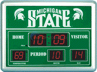 14"x19" ScoreBoard/Clock/Therm-Michigan St - CLG0028623 - INYOPools.com