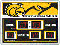 14"x19" ScoreBoard/Clock/Therm-Southern Miss - CLG0028631 - INYOPools.com
