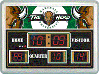 14"x19" ScoreBoard/Clock/Therm-Marshall U - CLG0028650 - INYOPools.com
