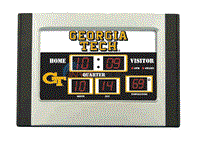 Scoreboard Desk Clock- Georgia Tech - CLG0028B612 - INYOPools.com