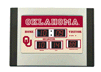 Scoreboard Desk Clock- U of Oklahoma - CLG0028B618 - INYOPools.com