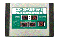 Scoreboard Desk Clock- Michigan St - CLG0028B623 - INYOPools.com