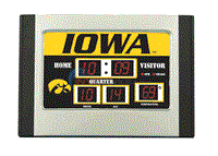 6.5"x9" Scoreboard Desk Clock- U of Iowa - CLG0028B639 - INYOPools.com