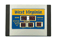 Scoreboard Desk Clock- West Virginia U - CLG0028B649 - INYOPools.com
