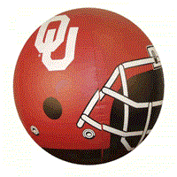 24" Beach Ball - U of Oklahoma - CLG0059618 - INYOPools.com