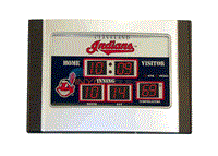 6.5"x9" Scoreboard Desk Clock- Cleveland Indians - INYOPools.com