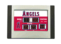 6.5"x9" Scoreboard Desk Clock- Anaheim Angels - MLB0028B719 - INYOPools.com