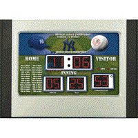 6.5"x9" Scoreboard Desk Clock- 2009 New York Yankees World Series ...