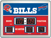 14"x19" ScoreBoard/Clock/Therm-Buffalo Bills - NFL0028816 - INYOPools.com