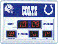 14"x19" ScoreBoard/Clock/Therm-Ind Colts - NFL0028820 - INYOPools.com