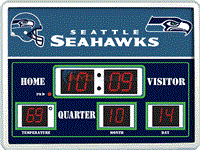 14"x19" ScoreBoard/Clock/Therm-Seattle Seahawks - NFL0028825 ...