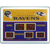 14"x19" ScoreBoard/Clock/Therm-Baltimore Ravens - NFL0028829 ...