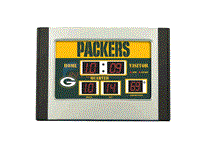 6.5"x9" Scoreboard Desk Clock- Green Bay Packers - INYOPools.com