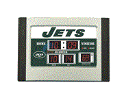 6.5"x9" Scoreboard Desk Clock- New York Jets - NFL0028B809 - INYOPools.com