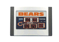 6.5"x9" Scoreboard Desk Clock- Chicago Bears - NFL0028B814 - INYOPools.com