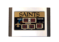 6.5"x9" Scoreboard Desk Clock- New Orleans Saints - INYOPools.com
