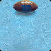 7" footballl Floating Thermometer Indianapolis Colts - INYOPools.com